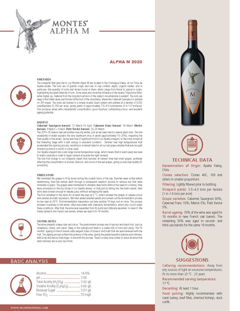 Montes Alpha M 2020 – Platinum Wines