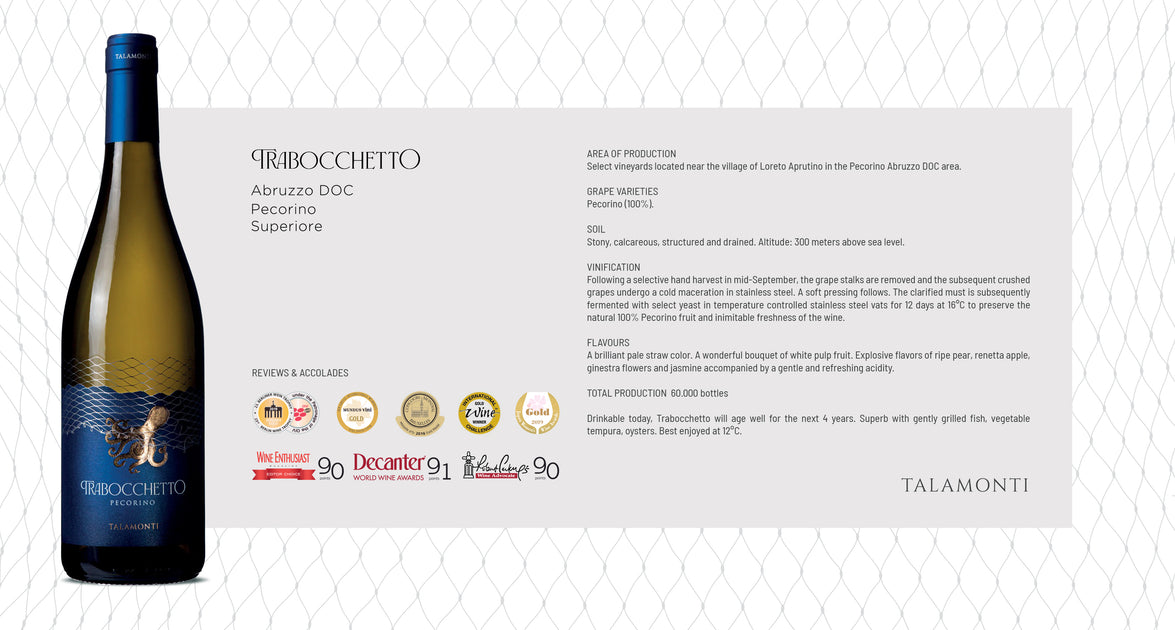 Talamonti Trabocchetto Pecorino Superiore Abruzzo D.O.C. 2024 ...
