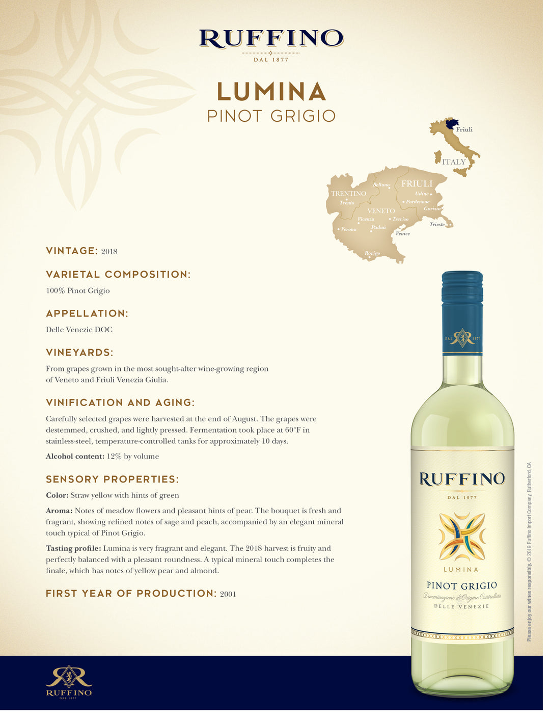 Ruffino Lumina Pinot Grigio Delle Venezie D.O.C. 2023 Platinum Wines