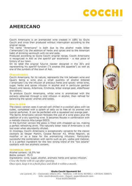 Cocchi Americano – Platinum Wines